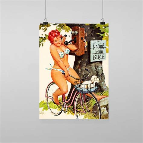 Pin Up Girl Sexy Vintage Reproduction Wall Art Decro Decor Etsy