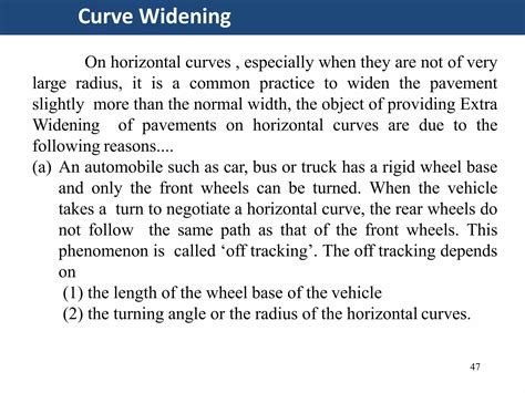 Alighnment Horizontal Alignment Of Highway Transportation Engineering PPTX Geography