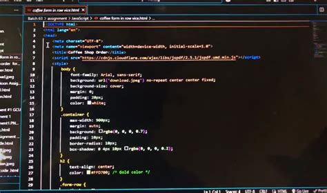 Html Css Javascript Coffeeshop Projectshowcase Webdevelopment