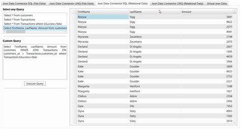 How To Query JSON In C Using SQL LINQ ADO NET ComponentOne
