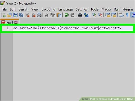 How To Create An Email Link Using HTML Programming 9 Steps