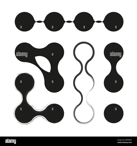 metaball connected dots circles pattern texture element vector