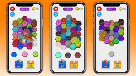 Hexa Donut Color Sort Master Merge Puzzle 3d Donut Hexa Sorting Stack Master Color Match Puzzle