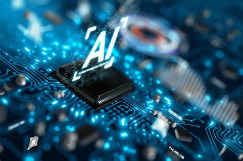 3d 렌더링에 대 한 인쇄 회로 기판에 Ai 인공 지능 기술 Cpu 중앙 프로세서 장치 칩셋 전자 및 필드의 얕은 깊이 초점을