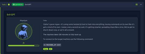 evil gpt tryhackme write up practice your llm hacking skills by sai