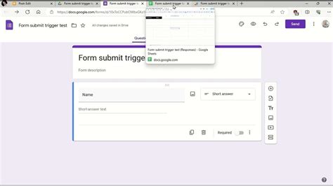 Onformsubmit Trigger Simultaneous Executions Demo Youtube