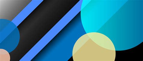 추상적인 기하학적 모양 구성 배경 현대 벽지 일러스트 서클과 사각형 비즈니스 또는 웹 페이지를위한 밝은 다채로운 배너 벡터 Eps 10 가리기에 대한 스톡 벡터 아트 및