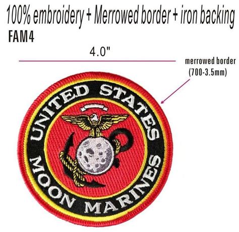 United States Moon Marines Patch Scifi Geeks