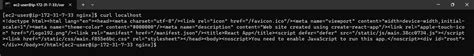 React Application Not Accessible Through The Ec2 Public Ip Aws Repost