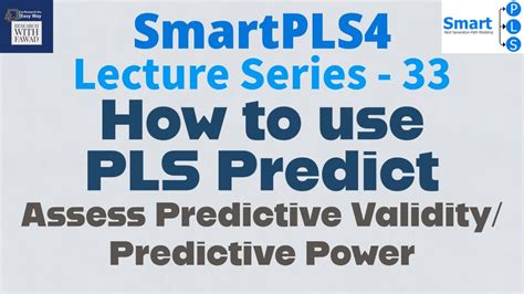 Smartpls4 Series 33 How To Use Pls Predict To Assess Predictive