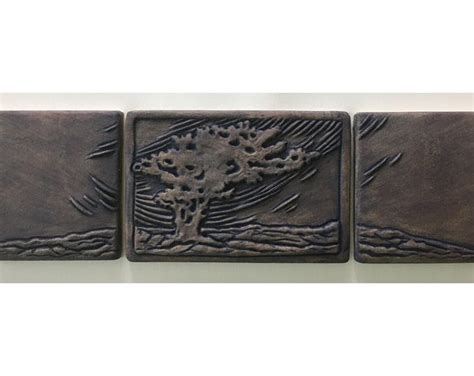 Windswept Tree Tile Set Tile Landscape 4 X 13 X 12 Arts And Crafts