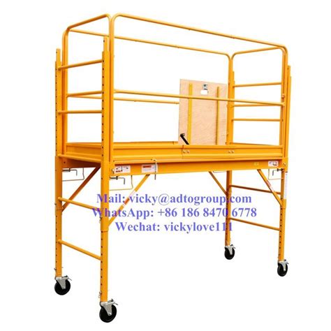 6 Multi Function Scaffold With Hatch Deck 12ft Rolling Scaffold Baker