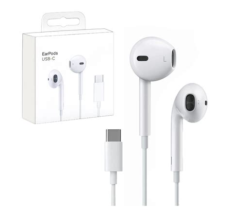 Наушники проводные Earpods Type C Connector для айфона Iphone 15 Usb C белый — купить в