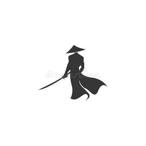 Ronin Icon Design Logo Illustration Stock Illustration Illustration