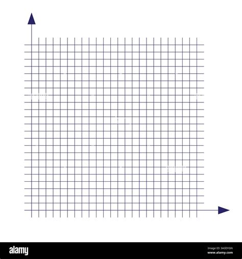 Grid Paper Mathematical Graph Cartesian Coordinate System With X Axis Y Axis Squared