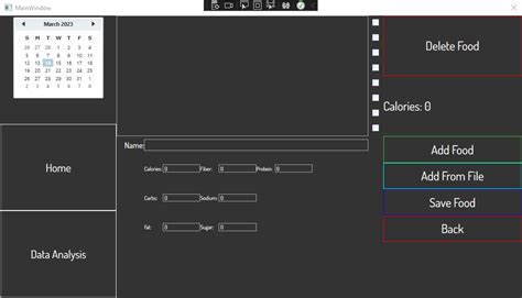 github majormilk calorie counter and database allows a user to input