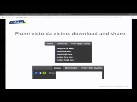 Europython Talk Costruisci La Tua Piattaforma Open Source Di Video