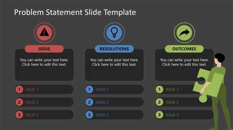 three segment problem statement presentation slide slidemodel