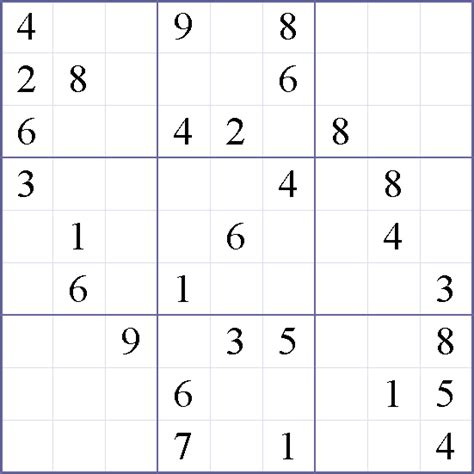 Sudoku Weekly Free Online Printable Sudoku Games 9x9 Medium Puzzle