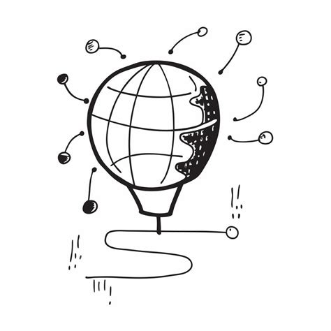 Flat Glossy Abstract Digital Globe With Glowing Connections As A Tech