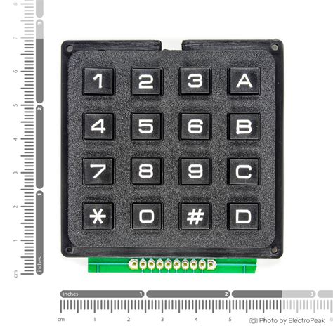 4x4 Membrane Matrix Keypad Module ElectroPeak