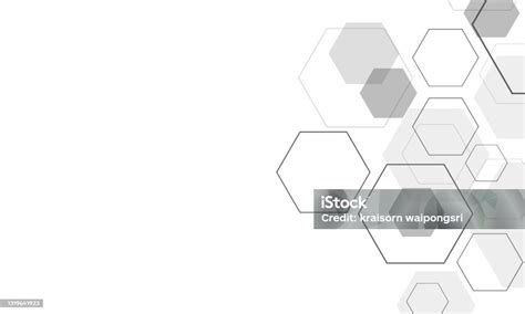 육각 세포의 집합 화학의 구조 추상 적 배경 디지털 미래 미니멀리즘 벡터 일러스트레이션 육각형에 대한 스톡 벡터 아트 및 기타 이미지 Istock