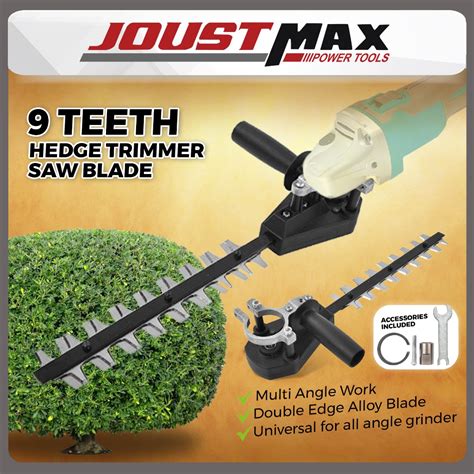 Hedge Trimmer Converter Angle Grinder Saw Blade Attachment Working