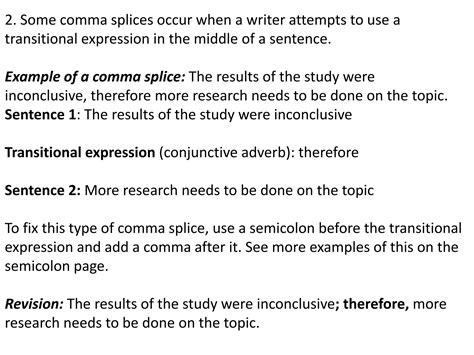 Sentence Structure Ii Run On Comma Splice Fragment Pptx