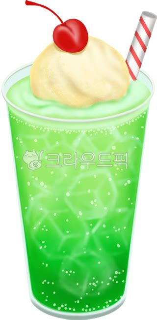 크림소다 멜론소다 메론소다 소다 음료수 사진이미지일러스트캘리그라피 그림기역작가