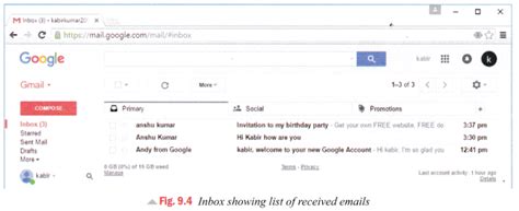 Cbse Notes For Class 5 Computer In Action Email A Communication Tool