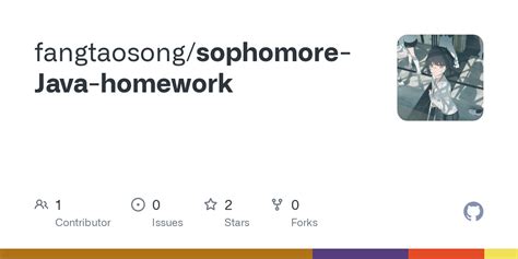 Github Fangtaosongsophomore Java Homework