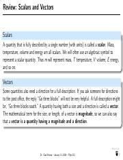 Understanding Scalars and Vectors: Key Concepts and Examples | Course Hero