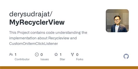 GitHub Derysudrajat MyRecyclerView This Project Contains Code Understanding The