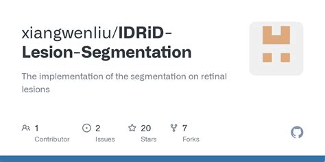 Github Xiangwenliuidrid Lesion Segmentation The Implementation Of