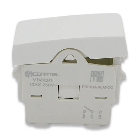 Modulo Interruptor Combinacion Presta Blanca — Multi Soluciones
