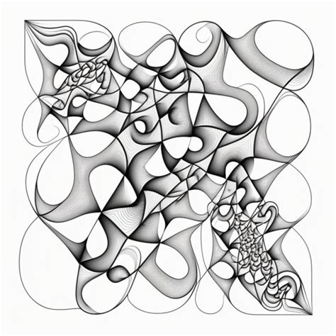 Fibonacci Artwork Coloring Page Etsy