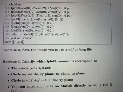 solved part 1 parametrizing curves viviani s curve is