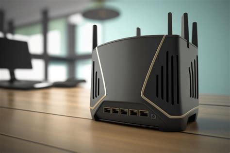 Premium Photo Router On The Table Router Is A Device That Forwards Data Packets Between