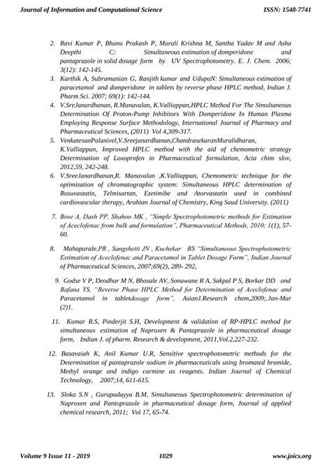 Pdf Uflc Method Development And Validation For Simultaneous Dokumentips