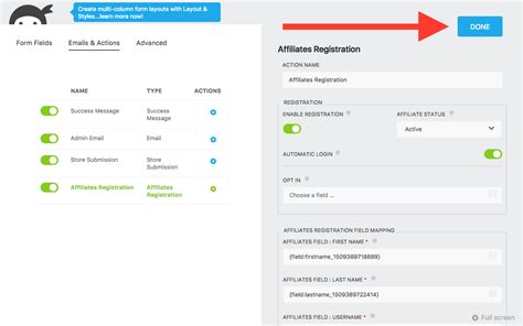 Affiliates Ninja Forms