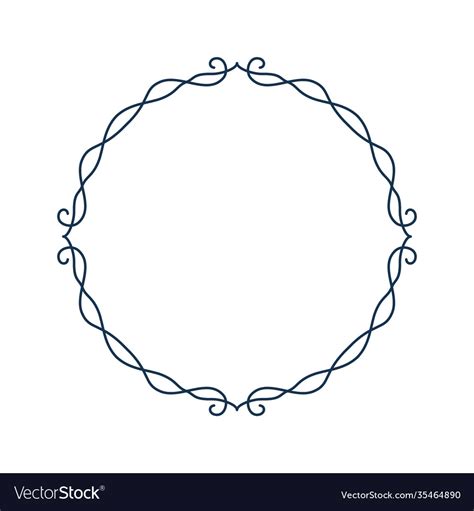 Line Frame Simple Border Decoration Royalty Free Vector