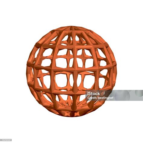 추상 구 와이어 프레임 3d 벡터 일러스트입니다 0명에 대한 스톡 벡터 아트 및 기타 이미지 0명 3차원 형태 개념 Istock