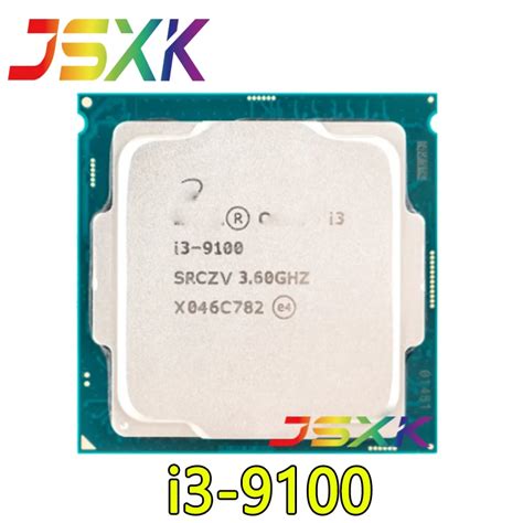 Usado For Intel Core I3 9100 3 6 Ghz Quad Core Quad Thread Cpu 65w 6m 