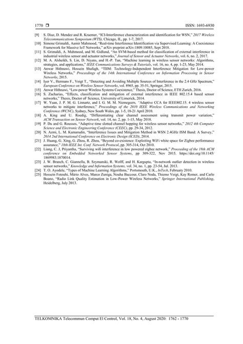 Machine Learning Based Lightweight Interference Mitigation Scheme For