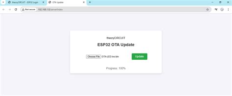 Over The Air OTA Update In ESP
