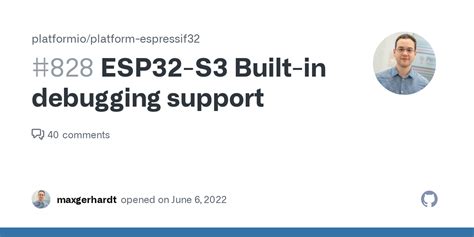 Esp32 S3 Built In Debugging Support · Issue 828 · Platformioplatform Espressif32 · Github
