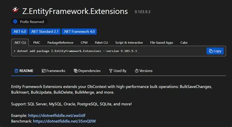 EF Core Bulk Operations