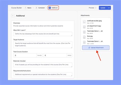 Documention Course Attachments
