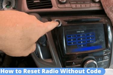 Reset The Car Radio Without Code Radio Codes Calculator