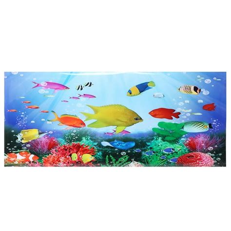 Adhesivo Decorativo Para Acuario Póster De Fondo Pintura Decorativa